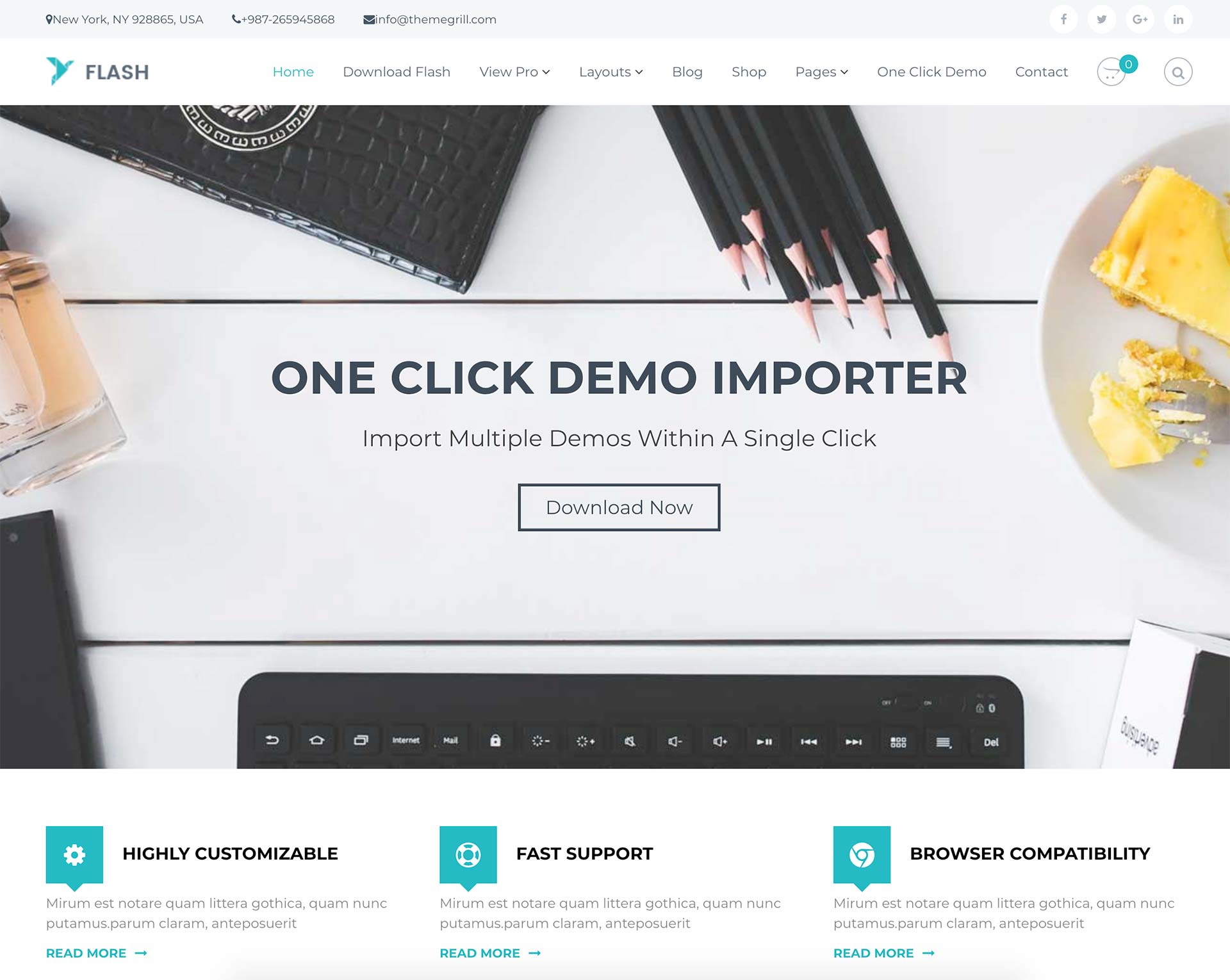 Free Multi-Purpose Wordpress Theme "Flash" | Download on Themesty